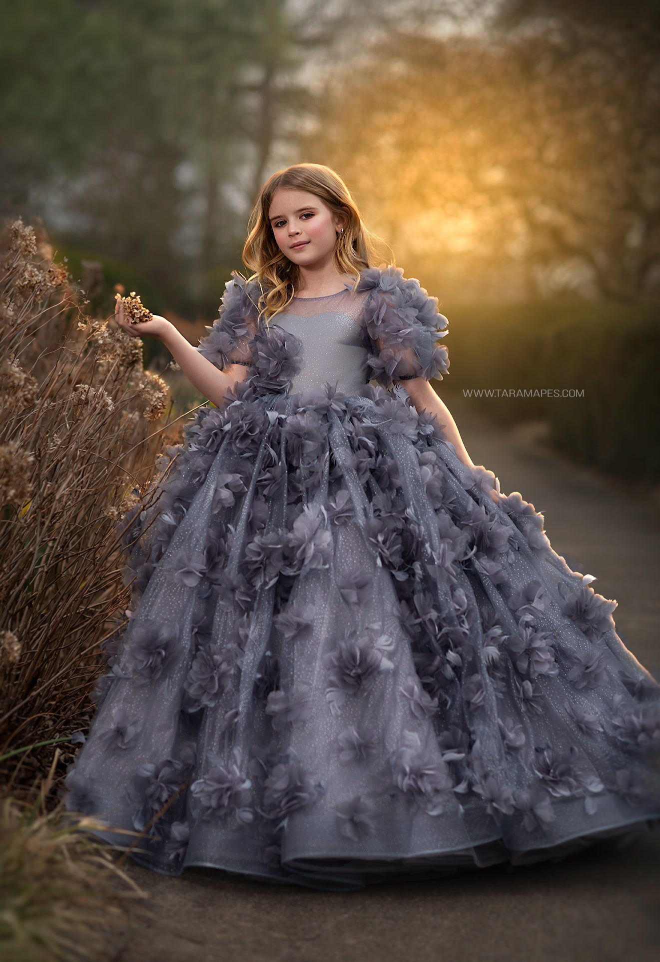 Blooming Monochrome Gown – Anna Triant Couture