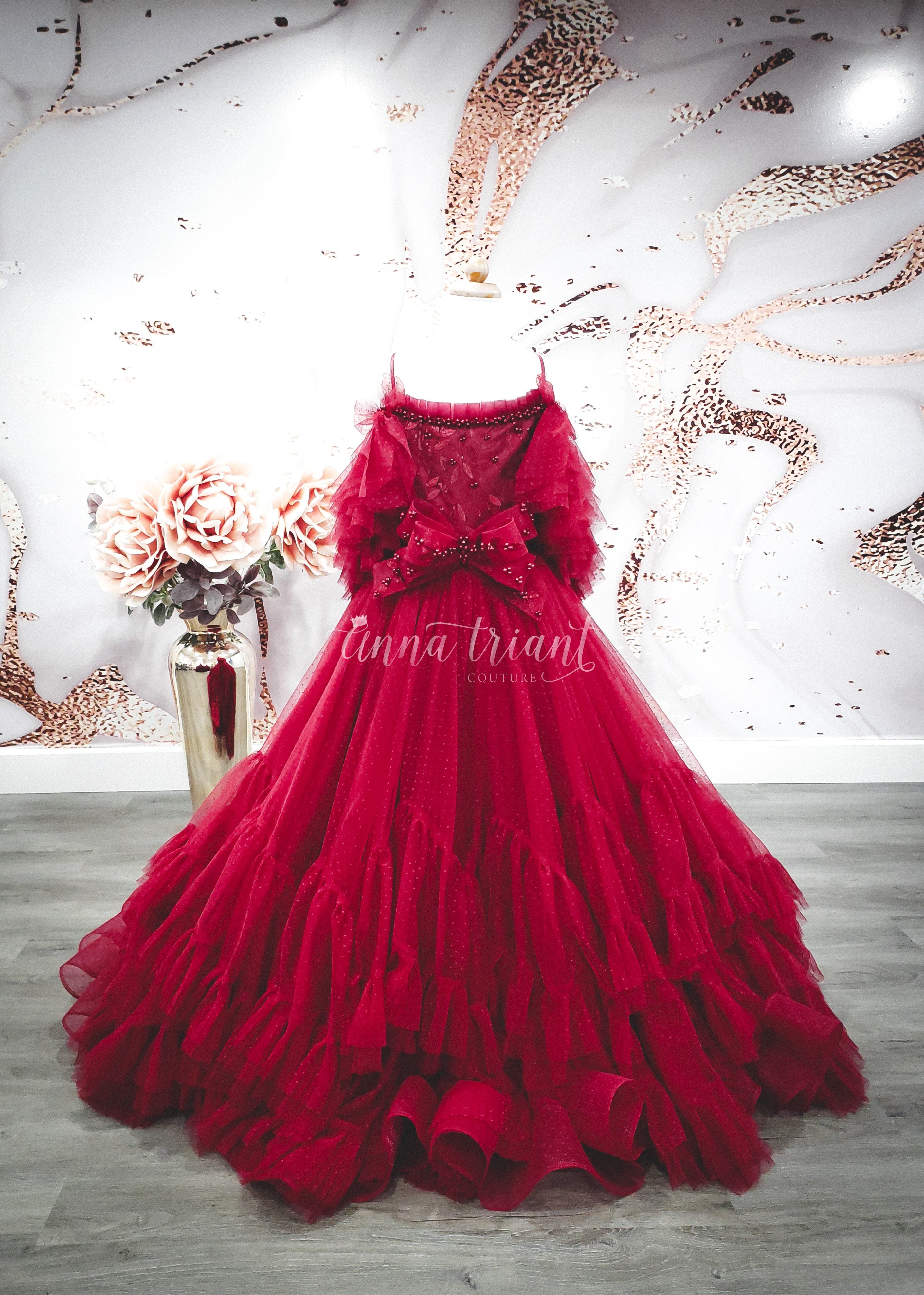 Enchanted Red Gown by Anna Triant Couture